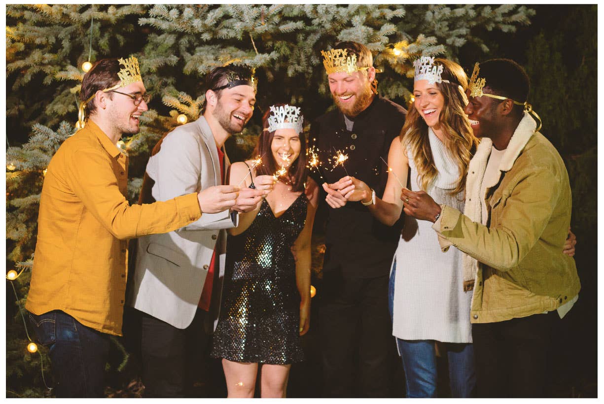 Happy New Year Wearable Crowns Box Set - 6 Assorted | The First Snow ...