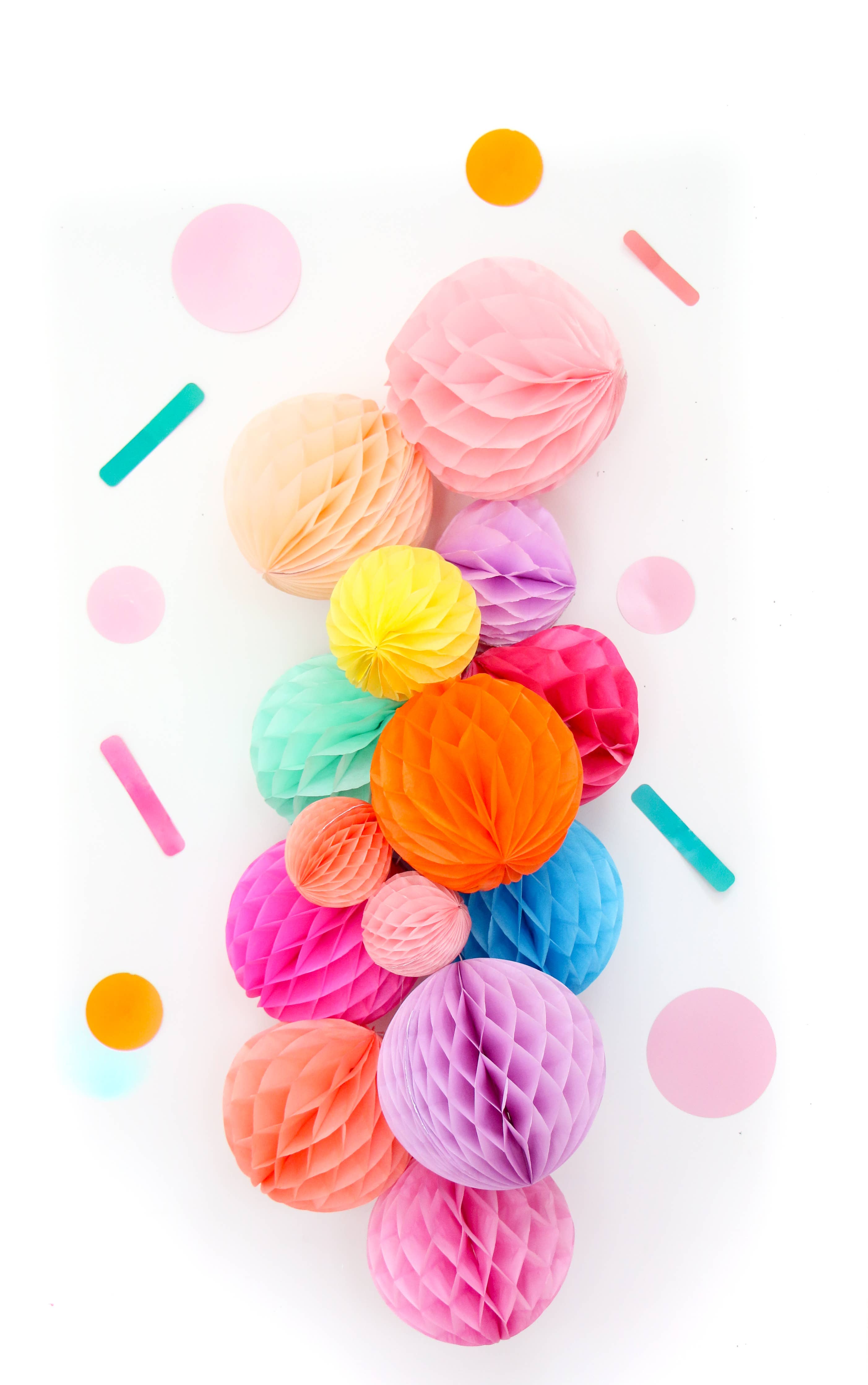 Rainbow Honeycomb Swag Garland Kit – Jubilee Balloon Co.