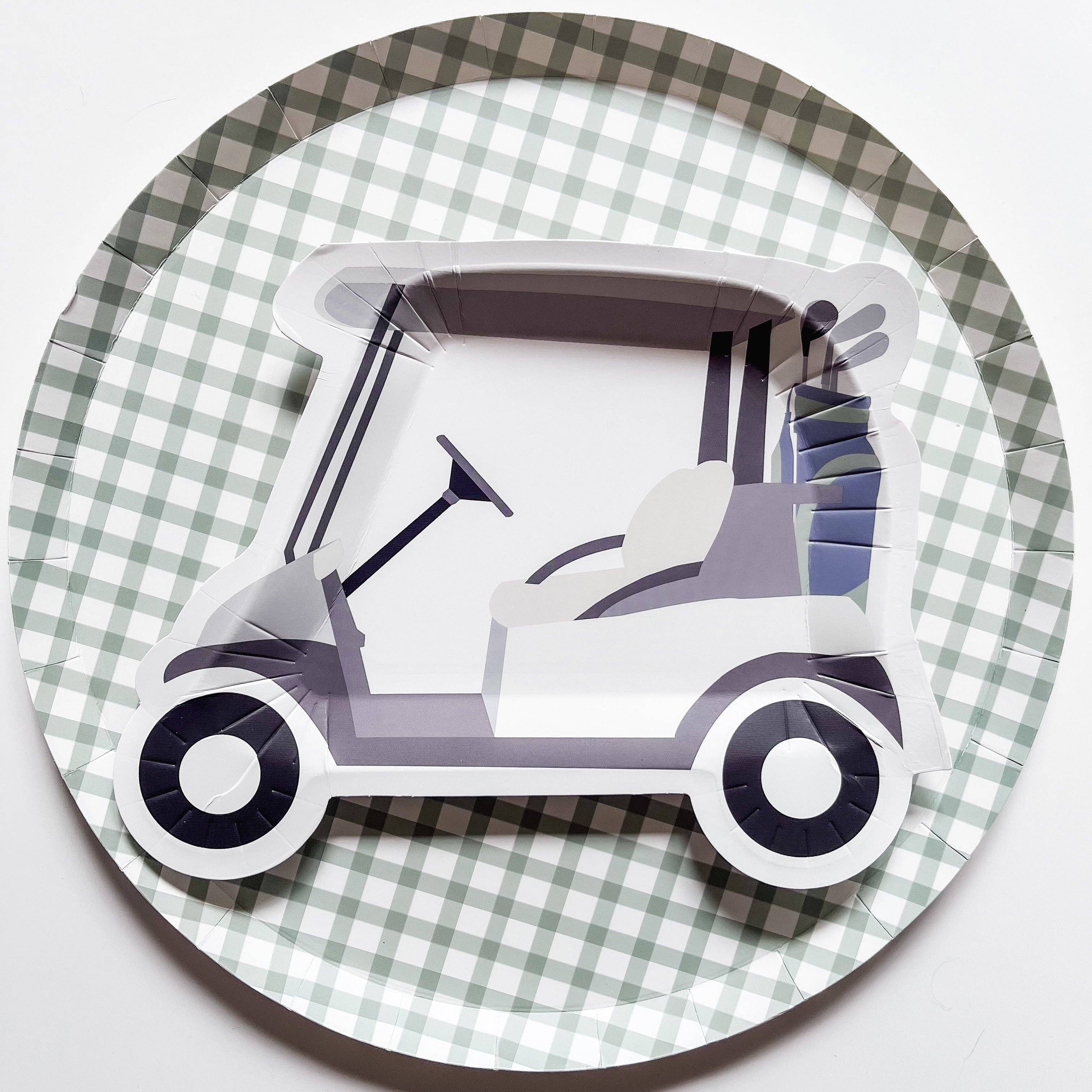 Golf Cart Paper Party Plates – Jubilee Balloon Co.