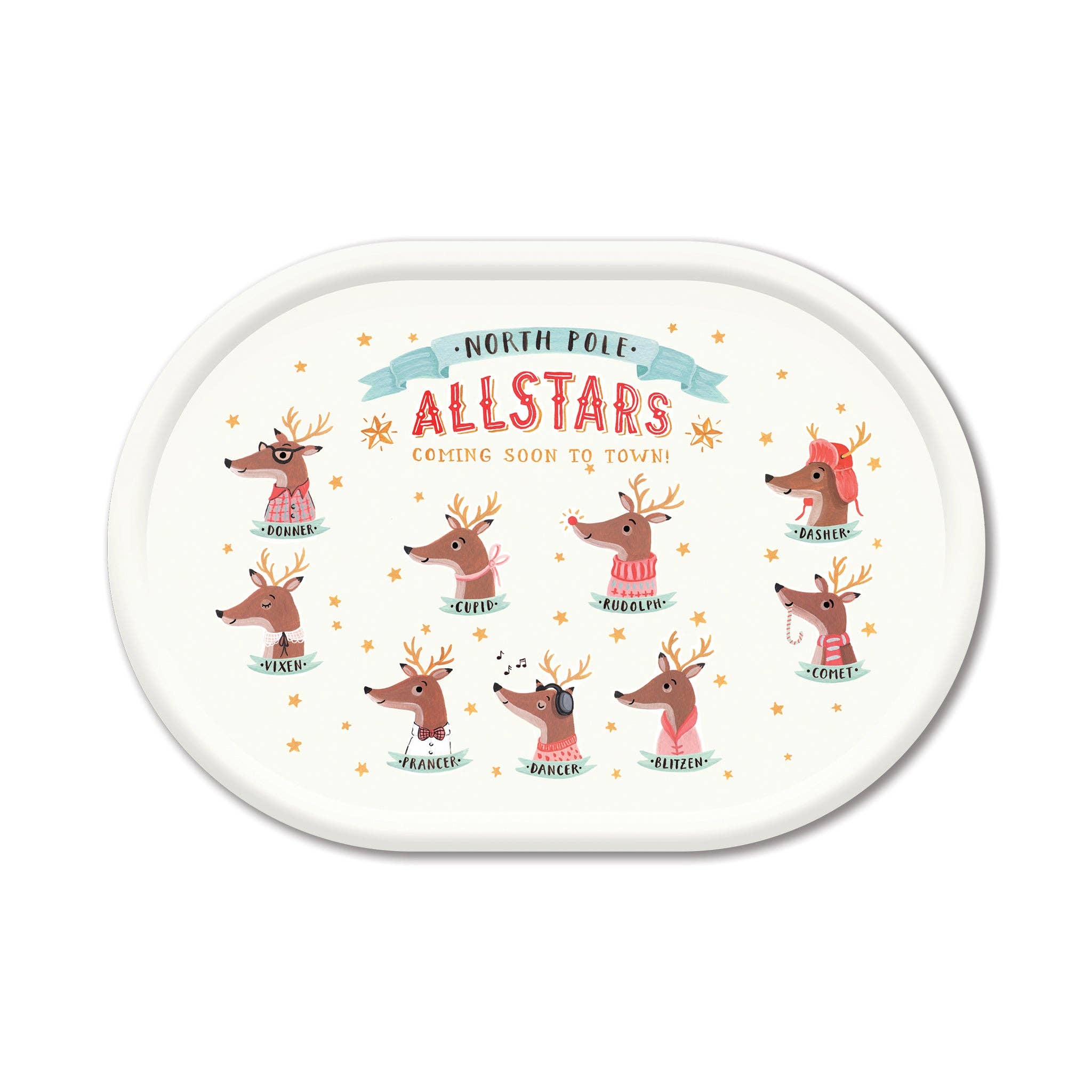 Dear Rudolph Reindeer Melamine Platter – Jubilee Balloon Co.
