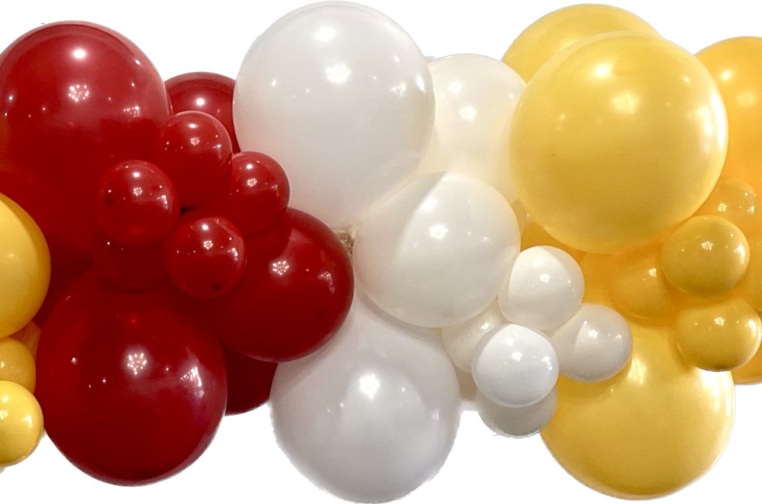 Red & Gold Garland (To Size) – Jubilee Balloon Co.
