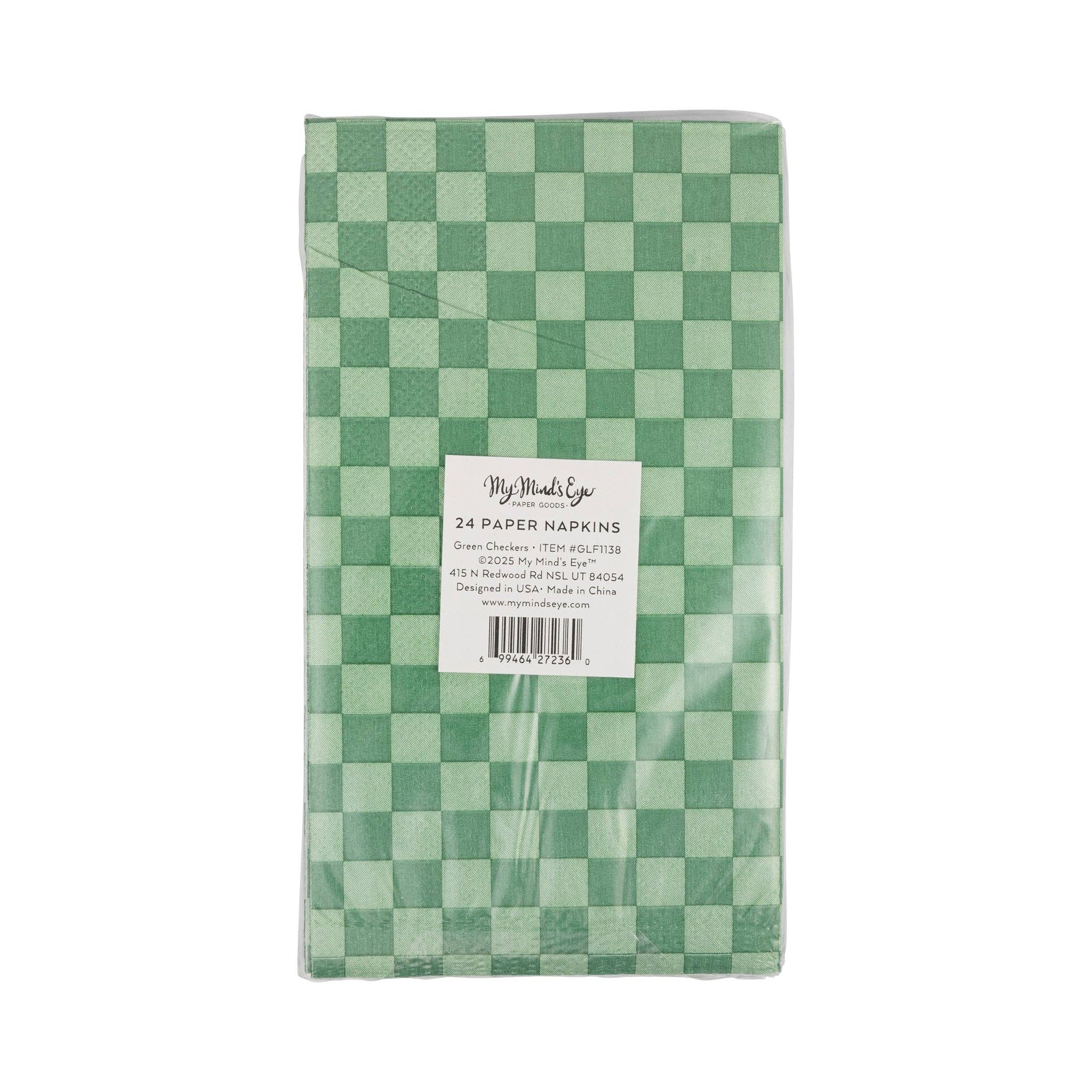 GLF1138 - Checkered Paper Dinner Napkins – Jubilee Balloon Co.